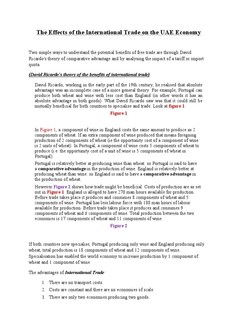 Impact of International Trade on UAE Economy | PDF | Tariff | Protectionism