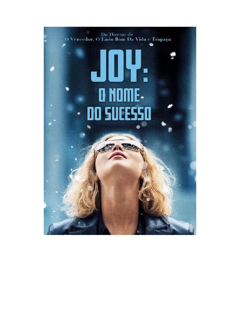 Relatório - Joy O Nome Do Sucesso | PDF