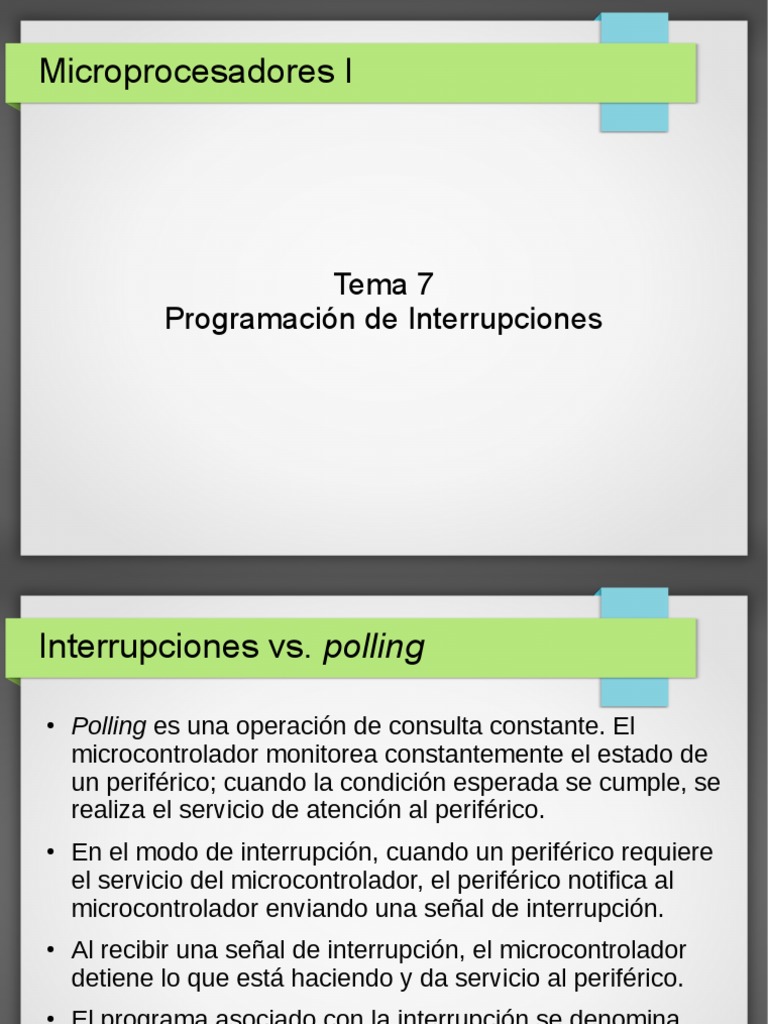 Interrupciones en Microprocesadores | PDF | Microcontrolador | Arquitectura de Computadores