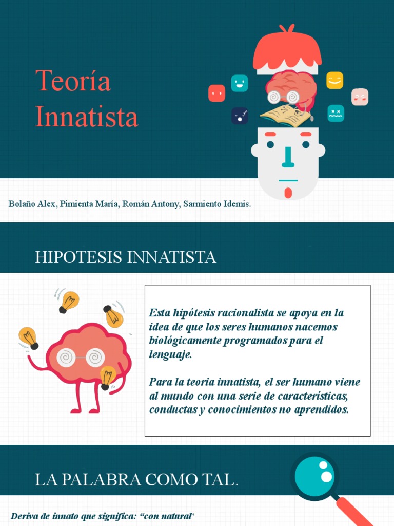 Teoría Innatista | PDF | Aquisición de idioma | Lingüística