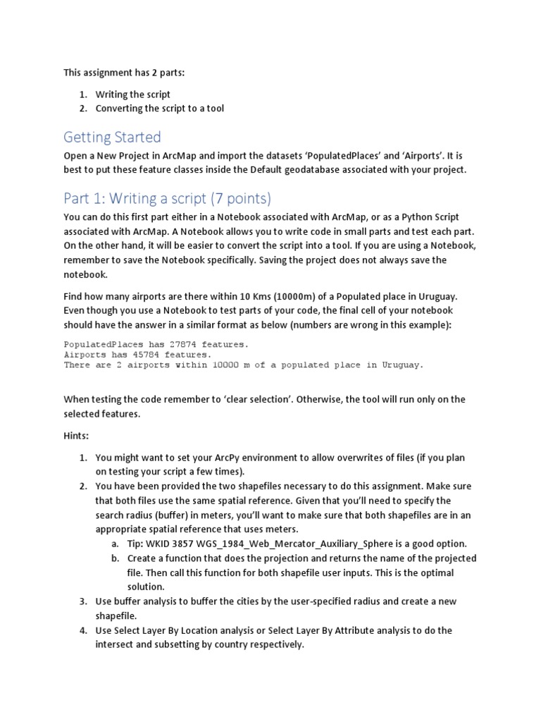 ArcPy Script and Tool Creation Guide | PDF | Software Engineering ...