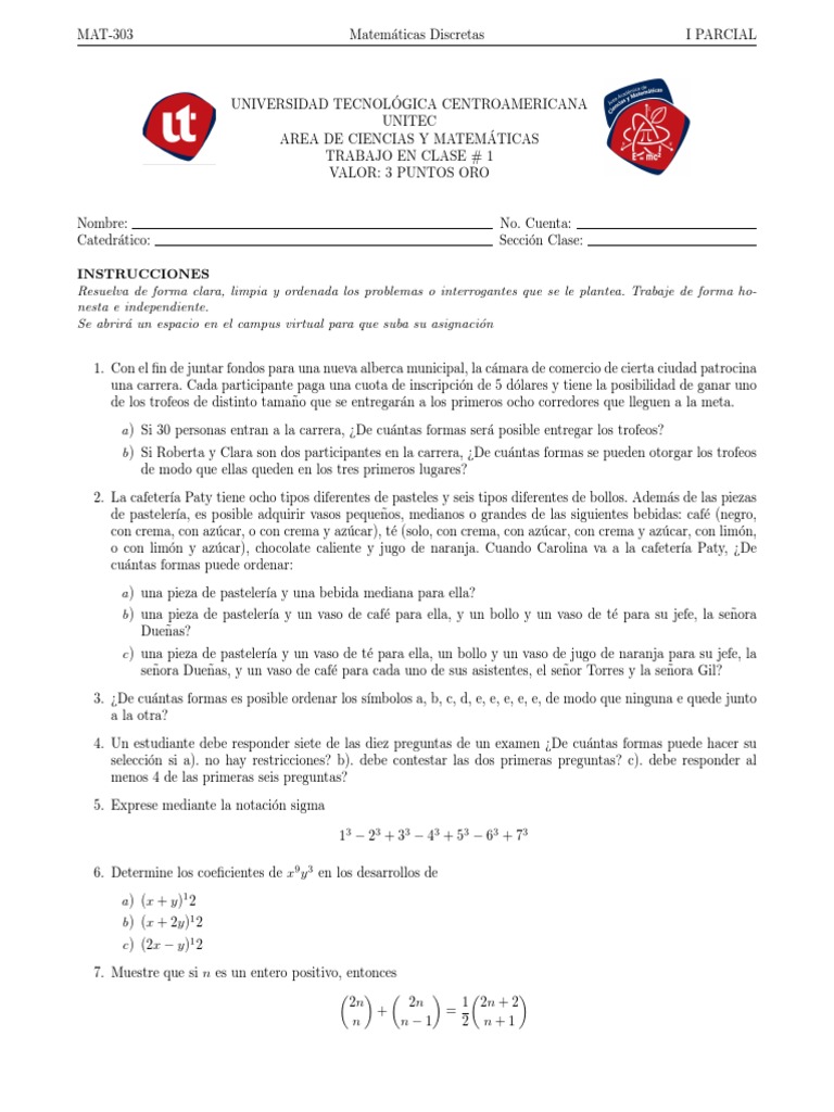 Matematicas Discretas Pdf Proposición Matemáticas