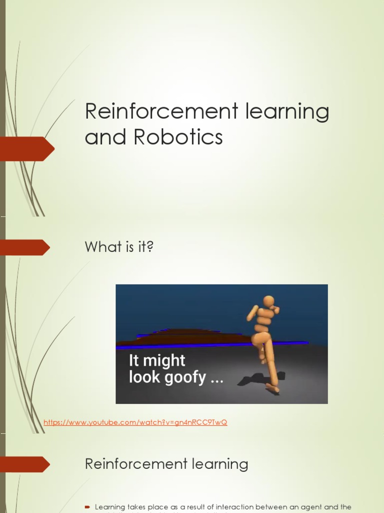 Week13 (RL Robotics) | PDF | Robot | Robotics