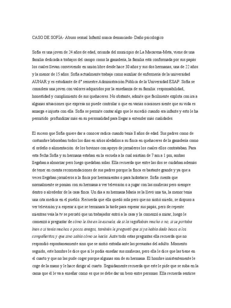 Caso Sofia | PDF