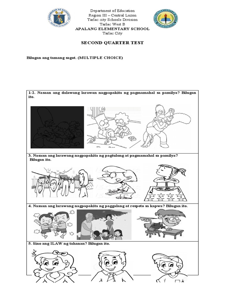2nd Quarter Test | PDF