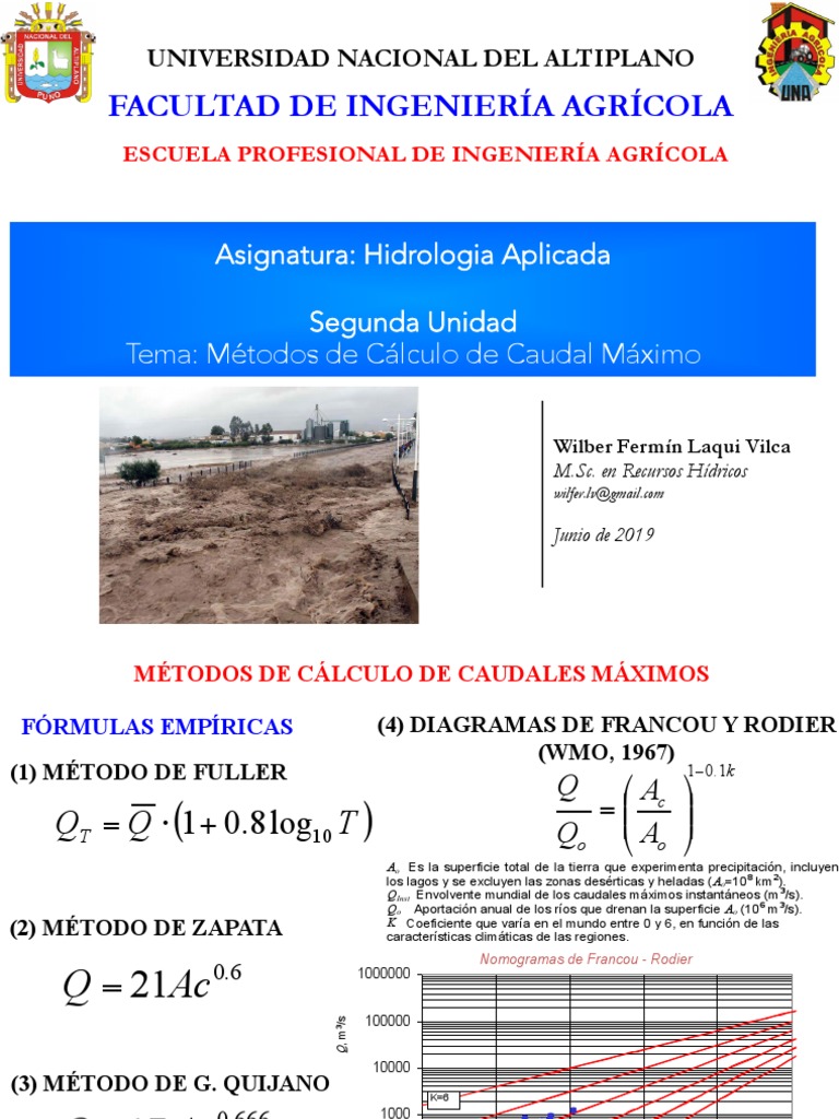11 - Cálculo de Qmax | PDF | Ciencias de la Tierra | Tecnología Ambiental