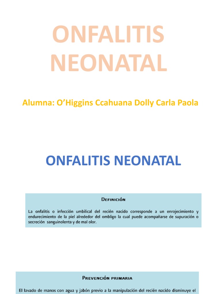 Onfalitis Neonatal | PDF