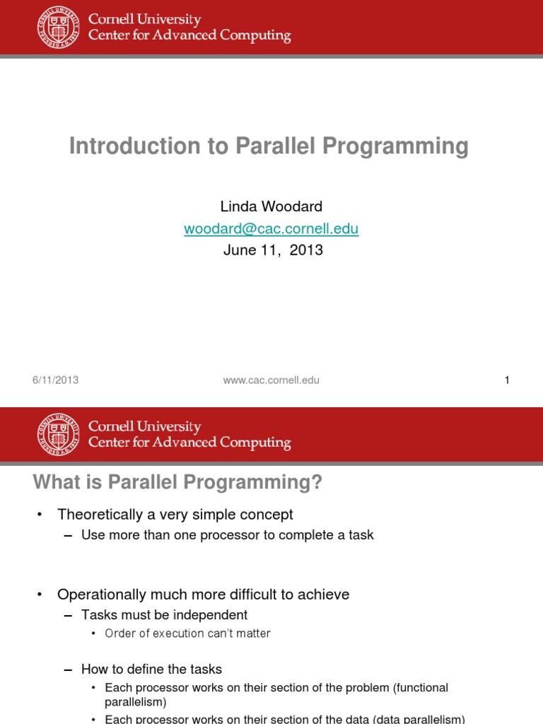 Introduction to Parallel Programming: An Overview of Key Concepts and ...