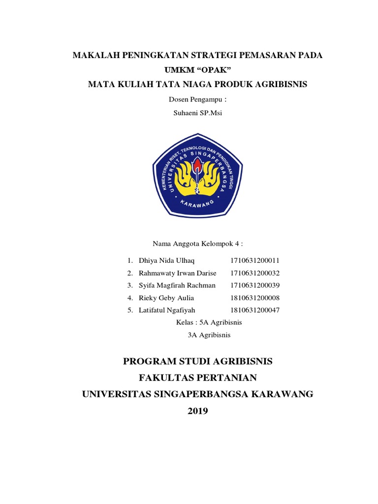 Tata Niaga Kel.4 Revisi Fix | PDF | Bisnis | Ilmu Sosial