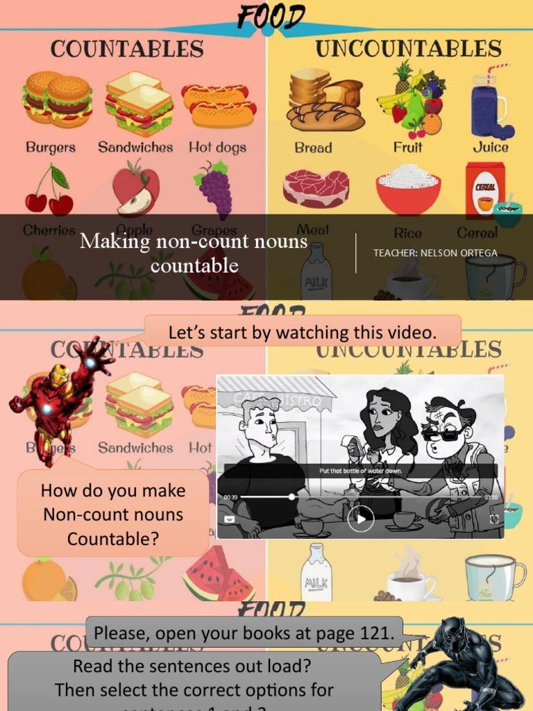 Week 4 S2 Making Non-Count Nouns Countable | PDF