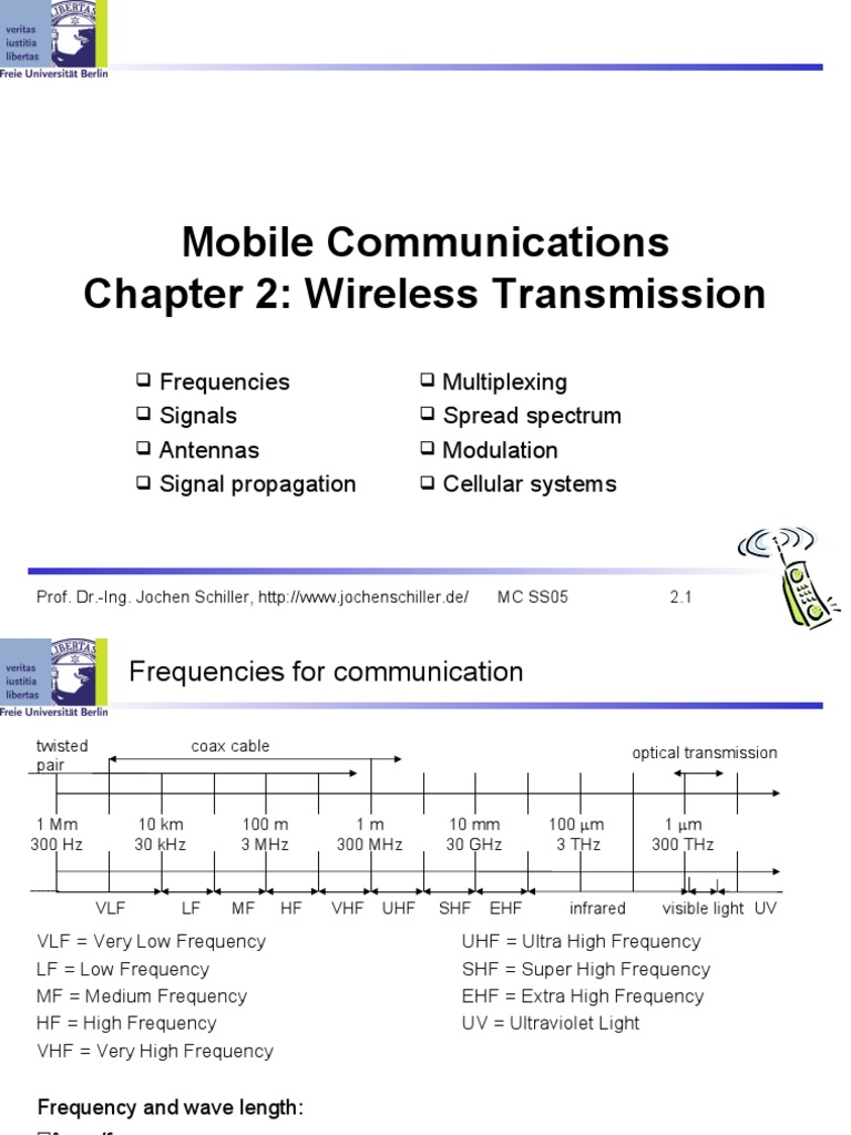 Mobile Communications Chapter 2: Wireless Transmission | PDF ...