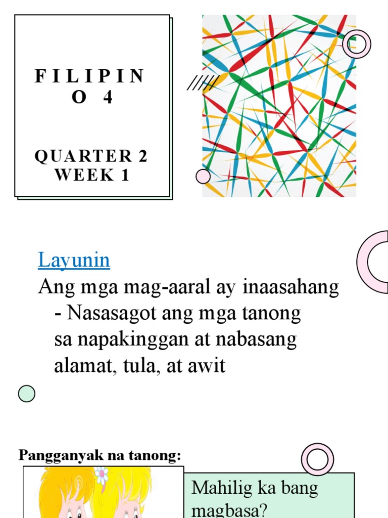 Filipino 4 Q2 W1 | PDF