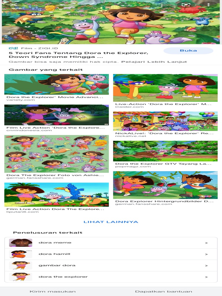 Dora - Google Penelusuran | PDF | Game & Aktivitas | Fiksi Misteri ...
