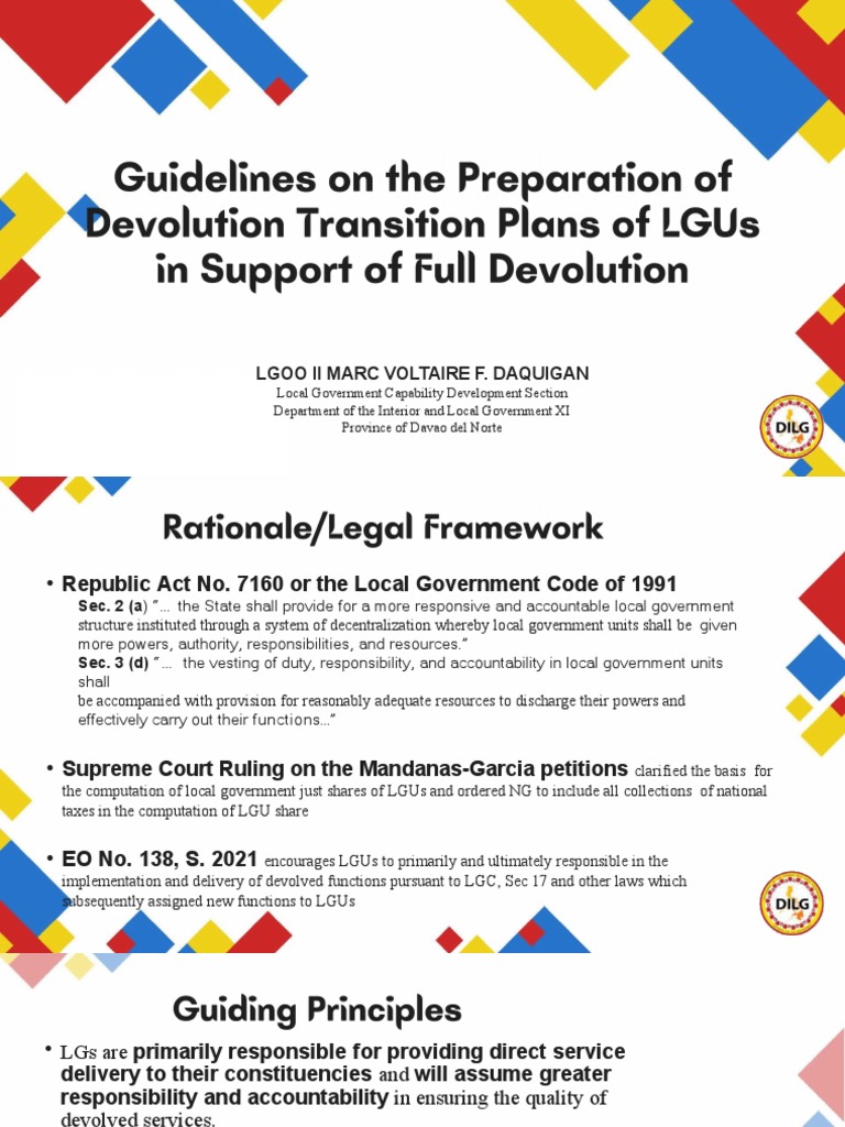 7 DILG BLGD LGU DTP Guidelines | PDF | Capacity Building | Governance