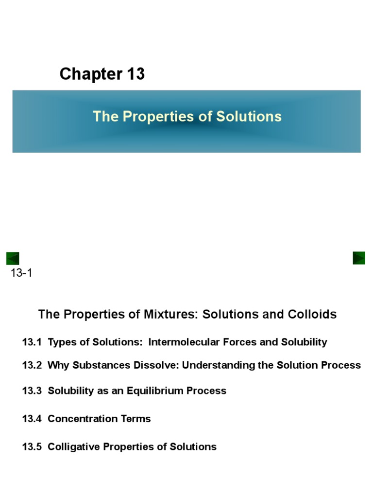 GENCHM280 Solution | PDF | Solvation | Solution