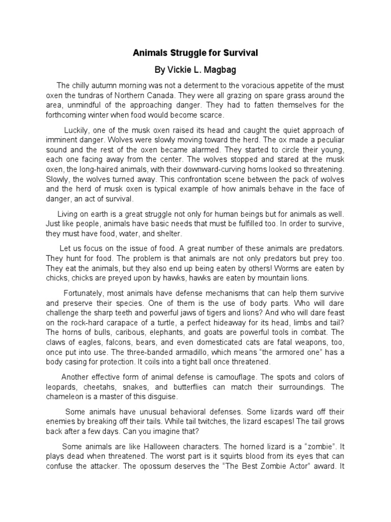 Strategies for Survival: How Animals Defend Themselves Through ...