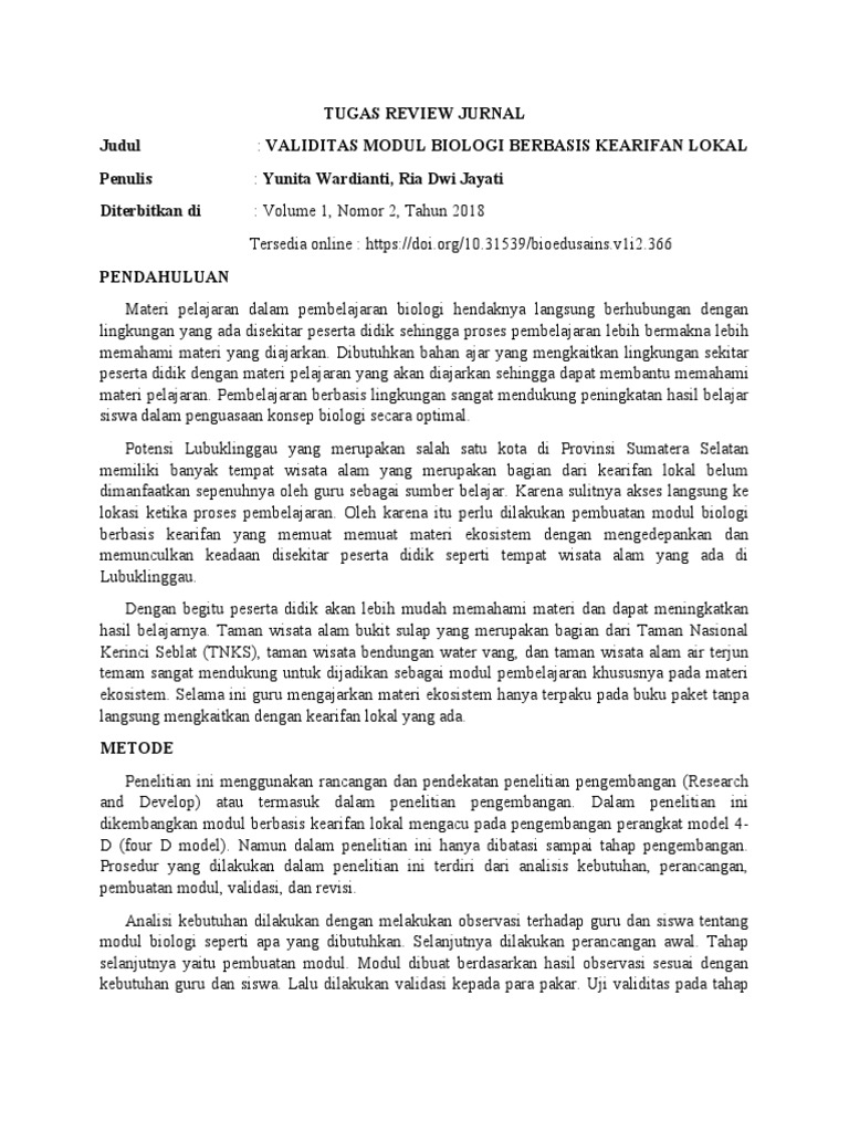 Review Bahan Ajar 5-1 | PDF