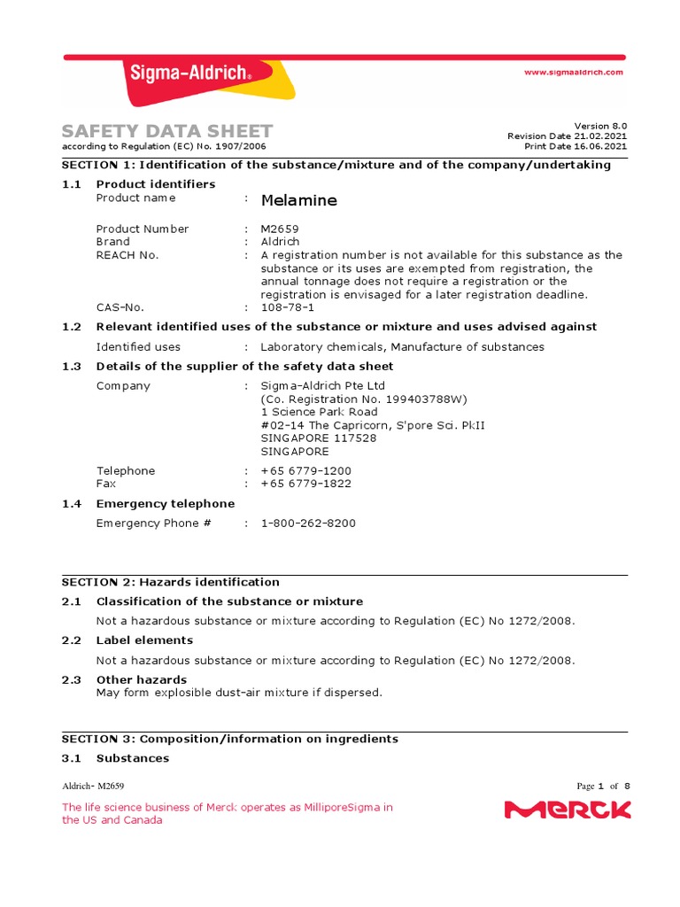 Safety Data Sheet | PDF | Dangerous Goods | Toxicity