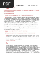 GUIA PARA LA HORA SANTA ANTE EL SANTISIMO. Enero 2023 | PDF | eucaristía | María, madre de Jesús