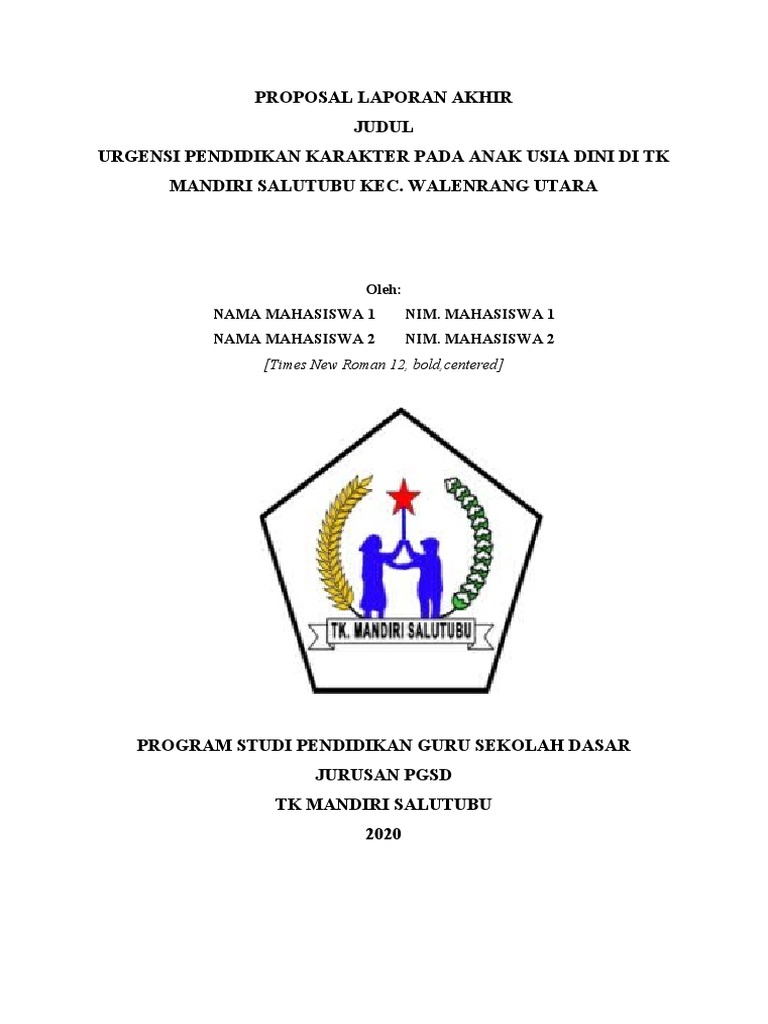 Halaman Judul Membuat Halaman Judul Atau Cover Skripsi/Makalah/Laporan