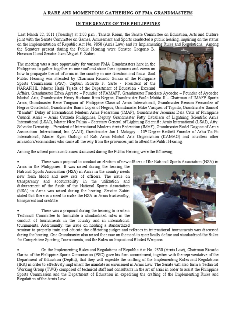 A Rare and Momentous Gathering of Fma Grand Masters | Combat Sports ...