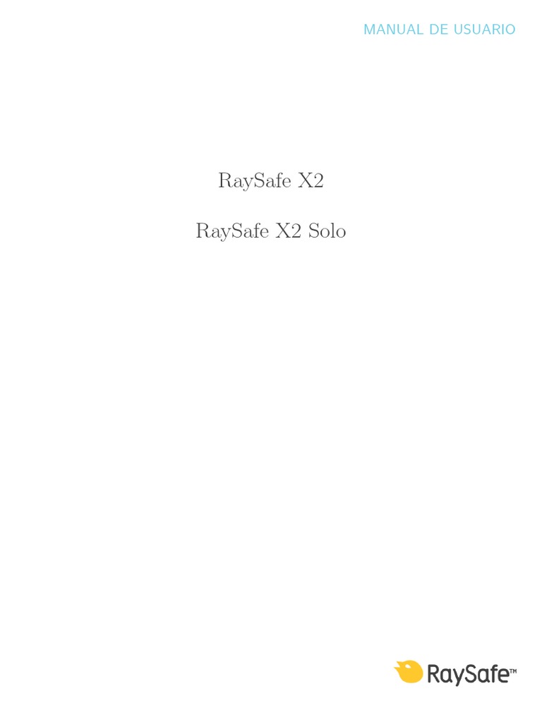 Raysafe x2 User Manual | PDF | Medición | Rayo X