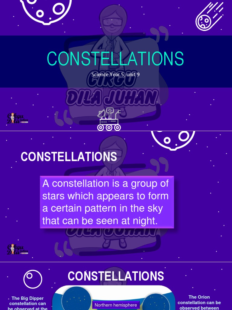 Science Year 5, Unit 9, Constellation | PDF | Constellation | Stellar ...