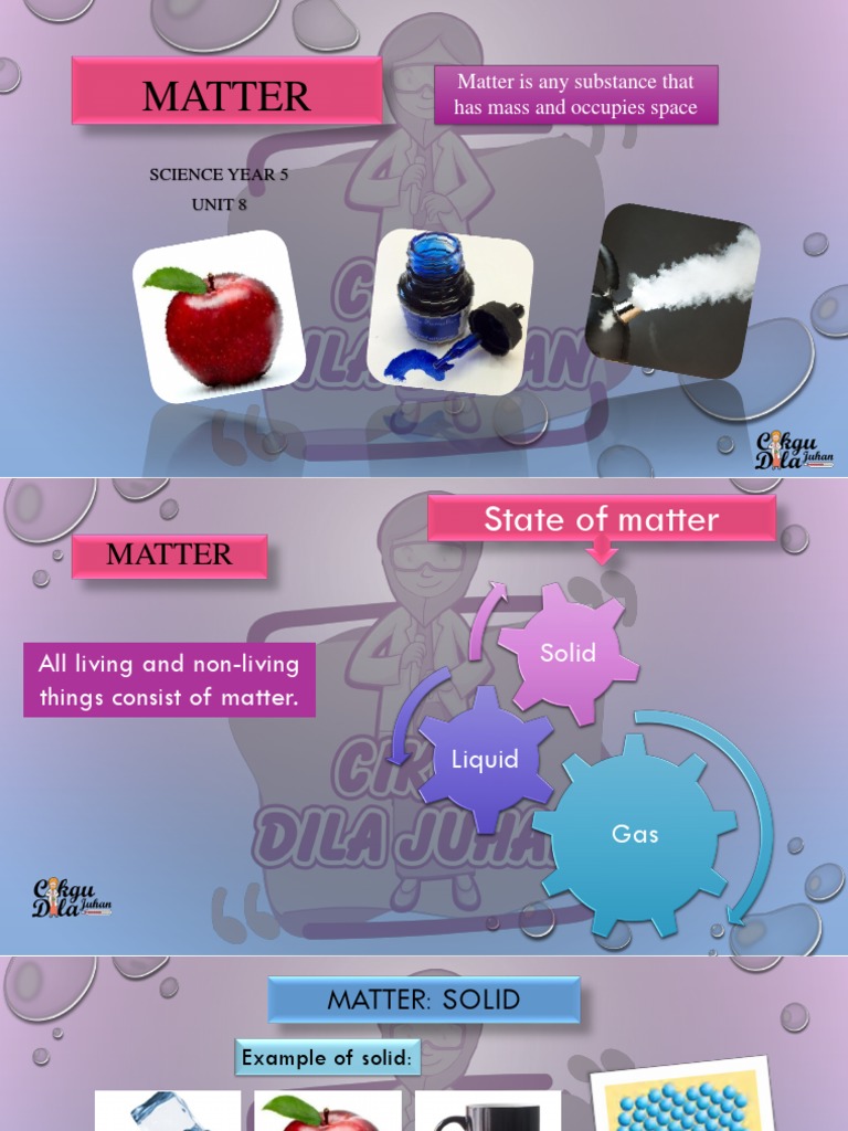 States of Matter for Year 5 Science | PDF | Water | Liquids