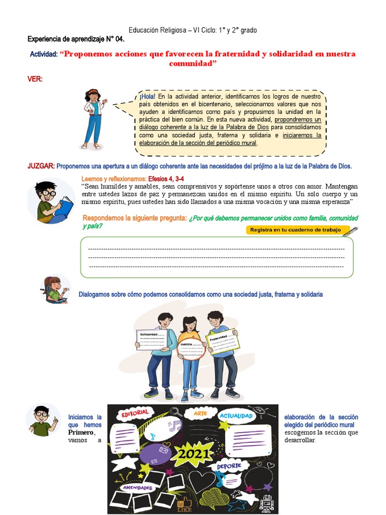 04 EXP. - Act 03 - 2do - RELIGIÓN | PDF | Cognición