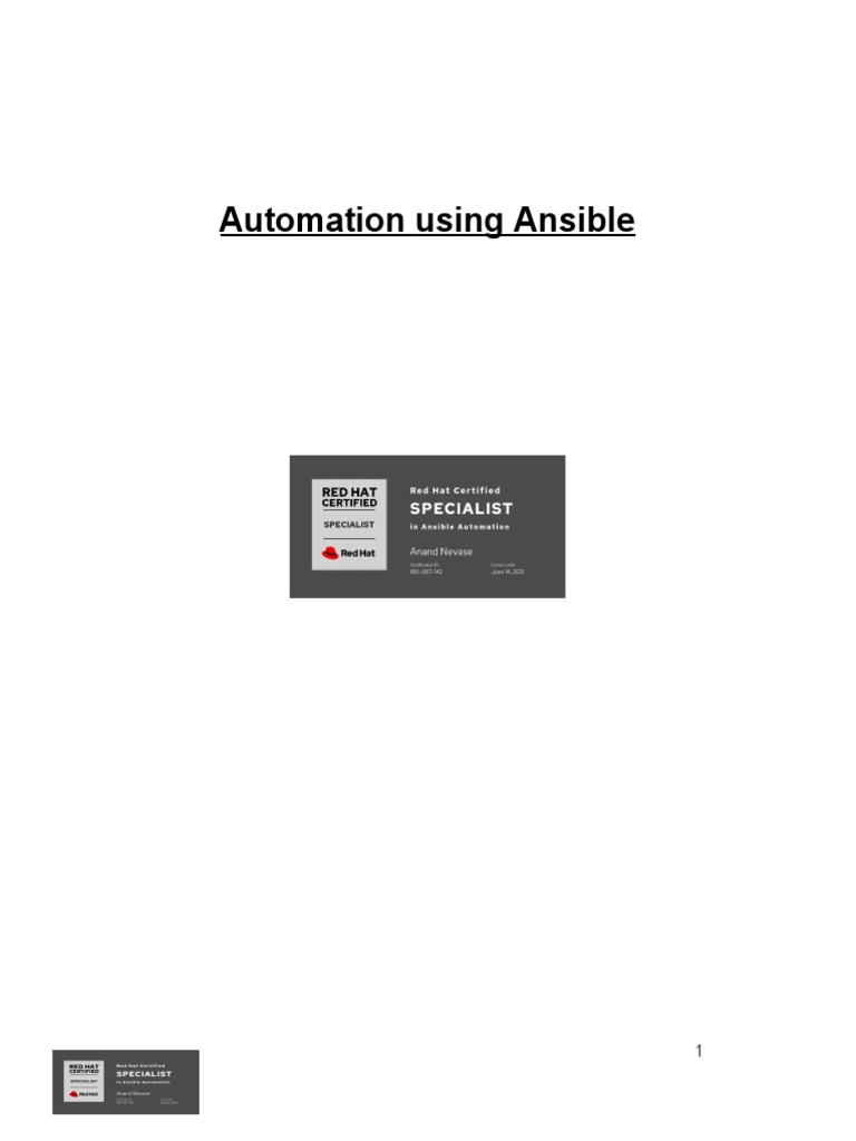 Ansible Study Material PDF | PDF | Computer Engineering | Computer Science