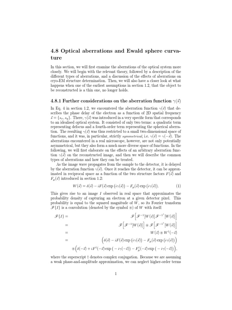 High Order Aberrations 01 | PDF | Phase (Waves) | Fourier Transform