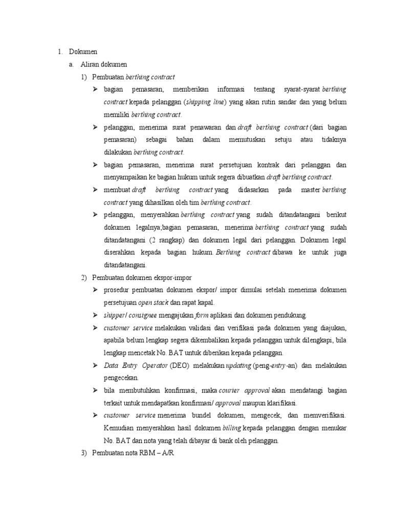 Dokumen Export Import | PDF