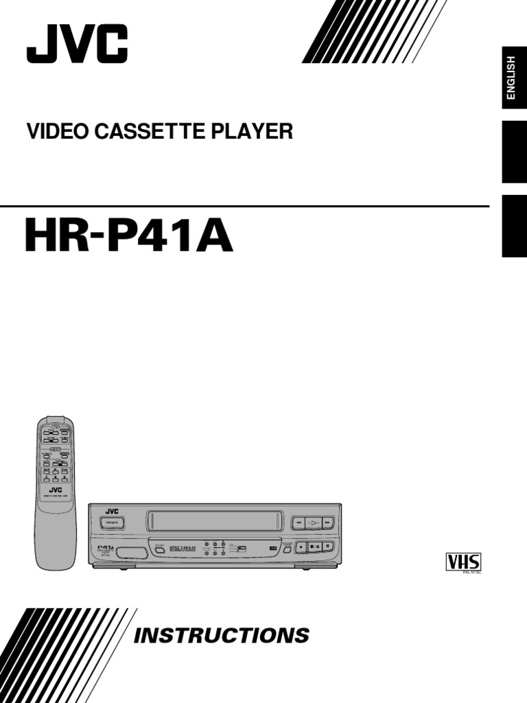 JVC Hr-P41a Manual 17002 | PDF | Compact Cassette | Videocassette Recorder