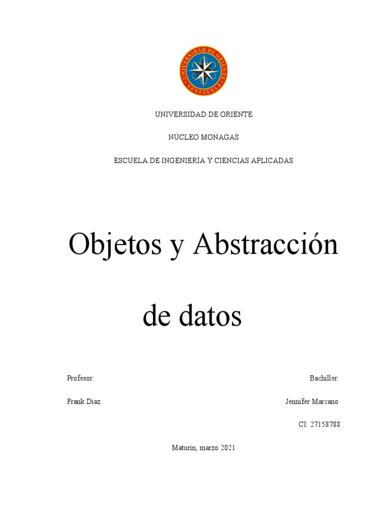 Objetos, abstracción de datos y paradigmas de programación orientada a ...