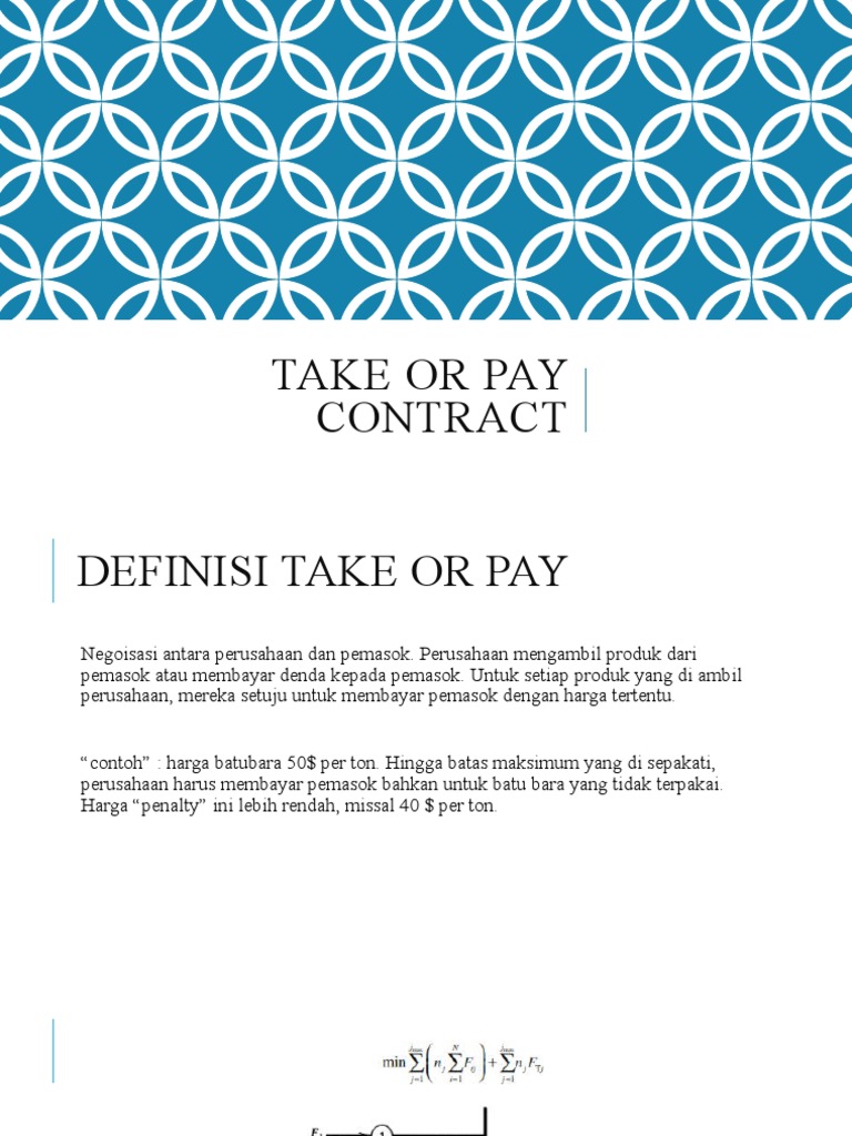 Take or Pay Contract | PDF