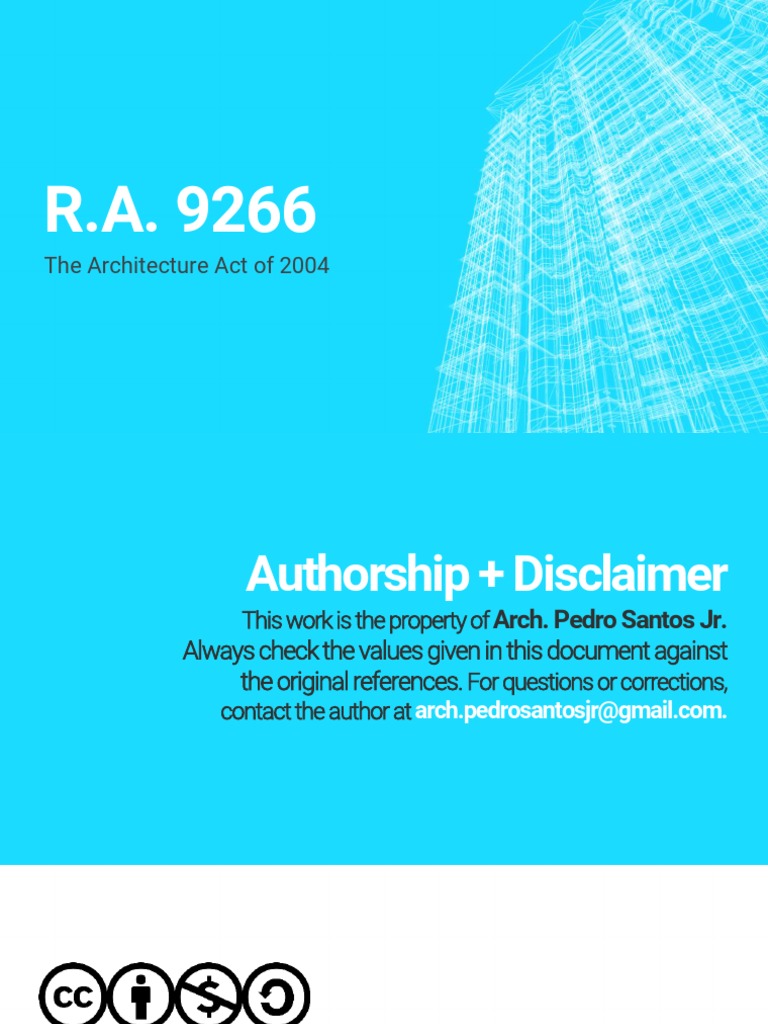 Ra 9266 | PDF | Licensure | Architect