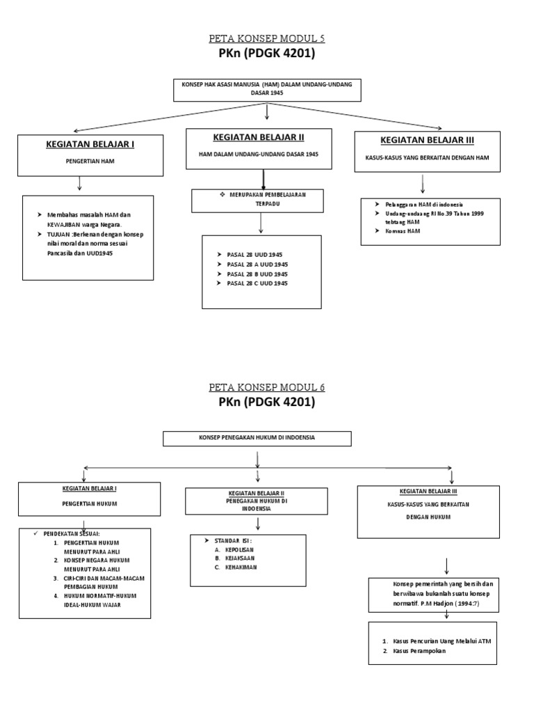 Contoh Peta Konsep | PDF
