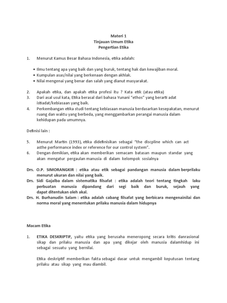 Modul Etika Profesi | PDF