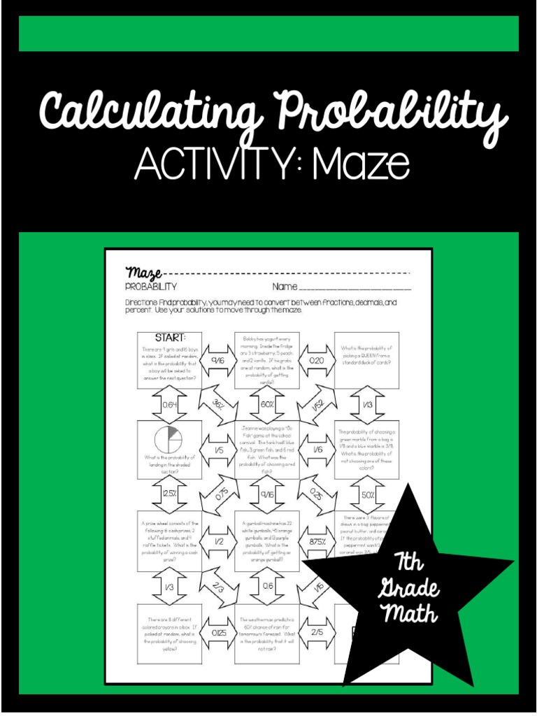 Activity: Maze: Calculating Probability | PDF | Career & Growth | Self ...