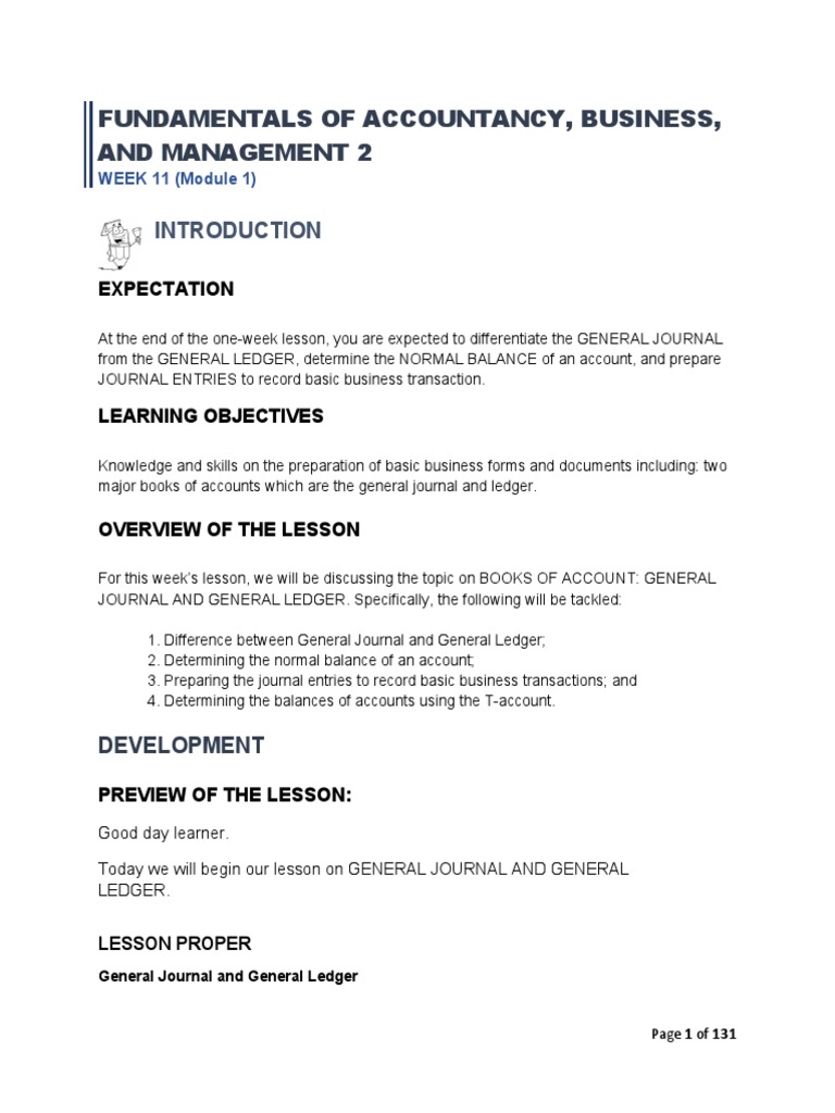 FABM | PDF | Debits And Credits | Deposit Account