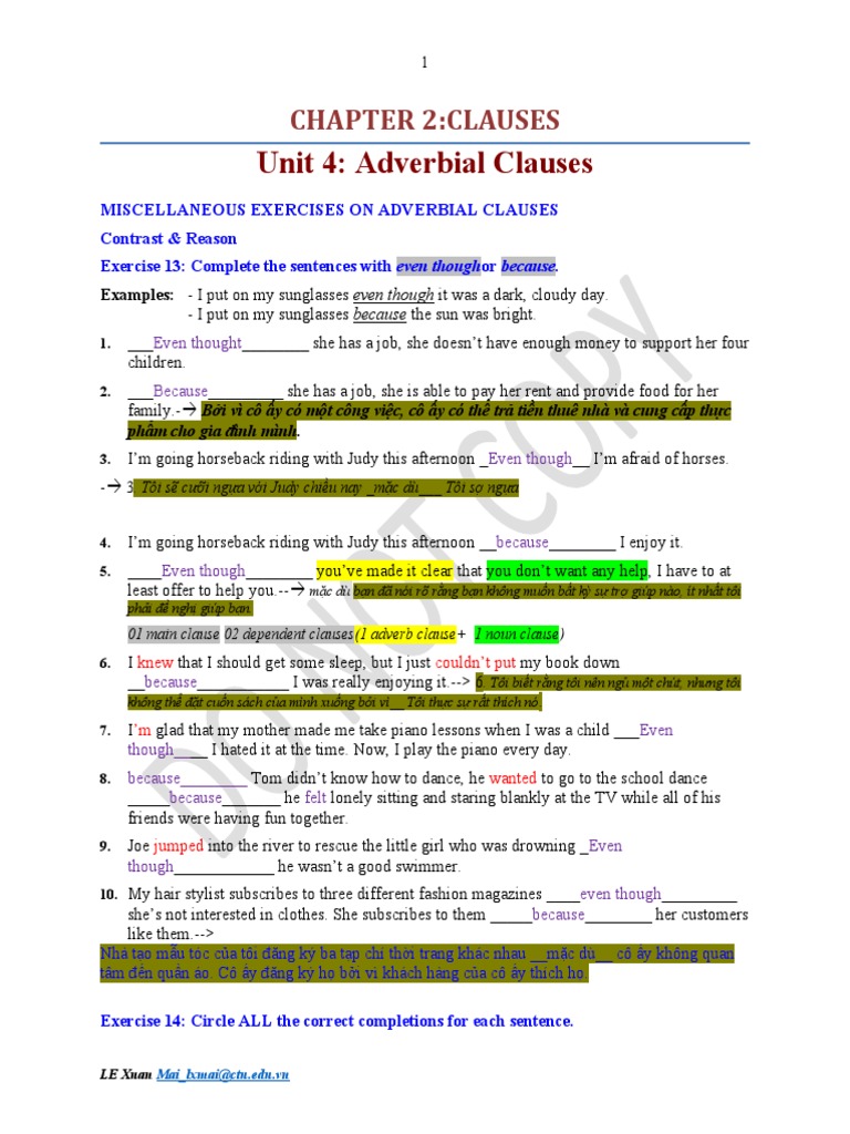 Chapter 2 Unit 4 Conjunctions Download Free Pdf Ivory