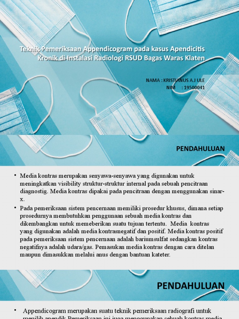 Teknik Appendicogram untuk Apendicitis | PDF | Kesehatan Holistik