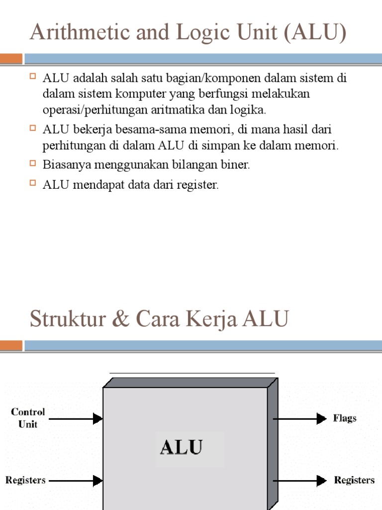 Peran CU dan ALU dalam CPU | PDF | Metode & Bahan Ajar | Komputer