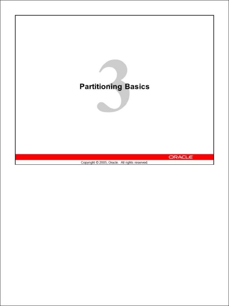 Oracle 10g Data Warehouse Partitioning | PDF | Database Index | Table (Database)