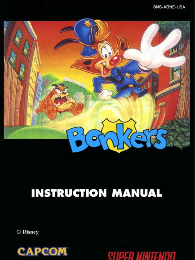 Bonkers SNES Manual Complete | PDF