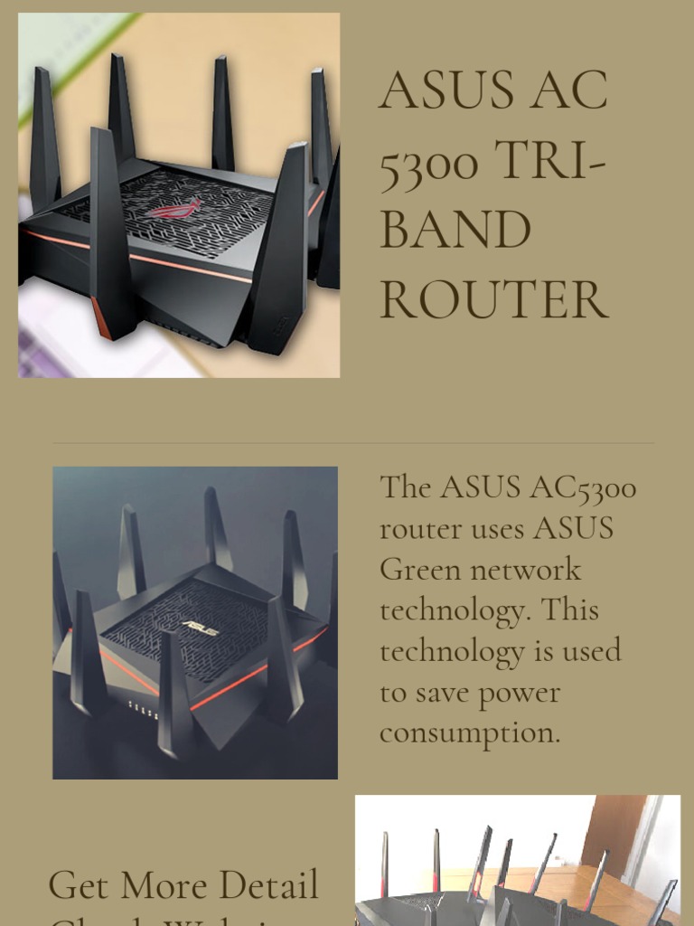 Asus Ac 5300 Tri-Band Router | PDF