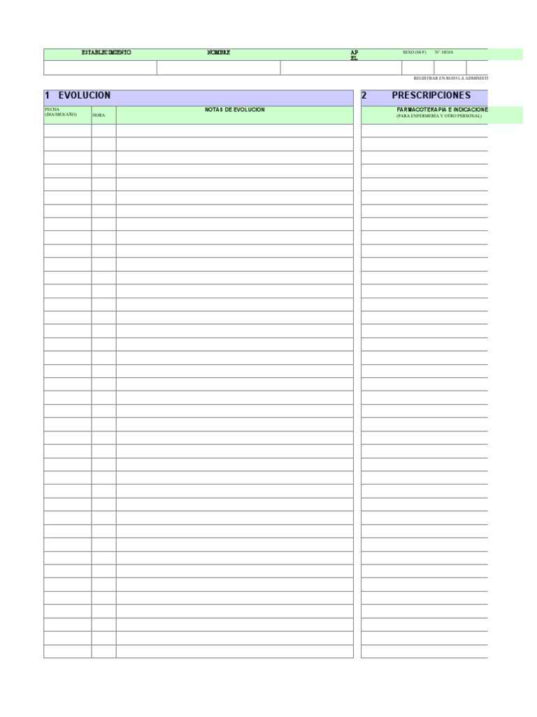 Form. 005-2008 - EVOLUCION Y PRESCRIPCIONES - Reverso | PDF