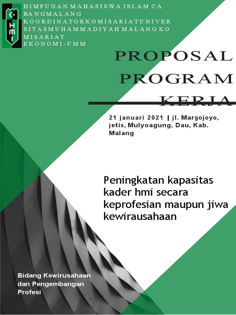 Proposal Program Kerja KPP 2021-2022 | PDF