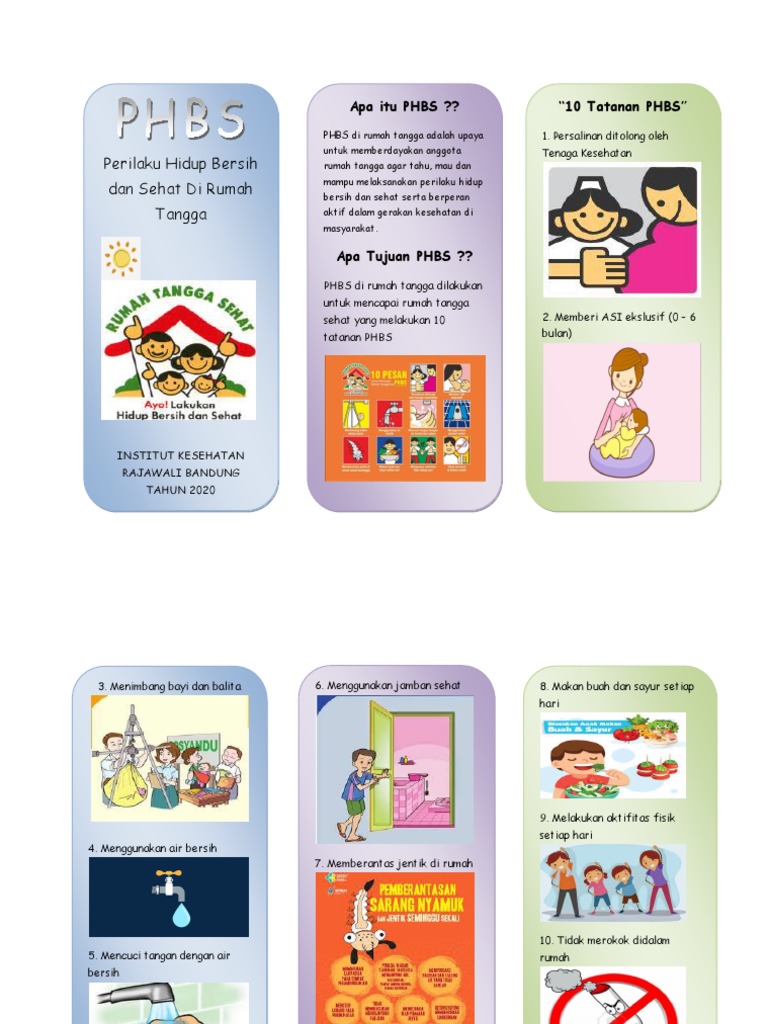 Leaflet PHBS PDF | PDF