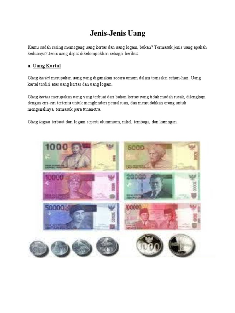 Jenis Uang | PDF